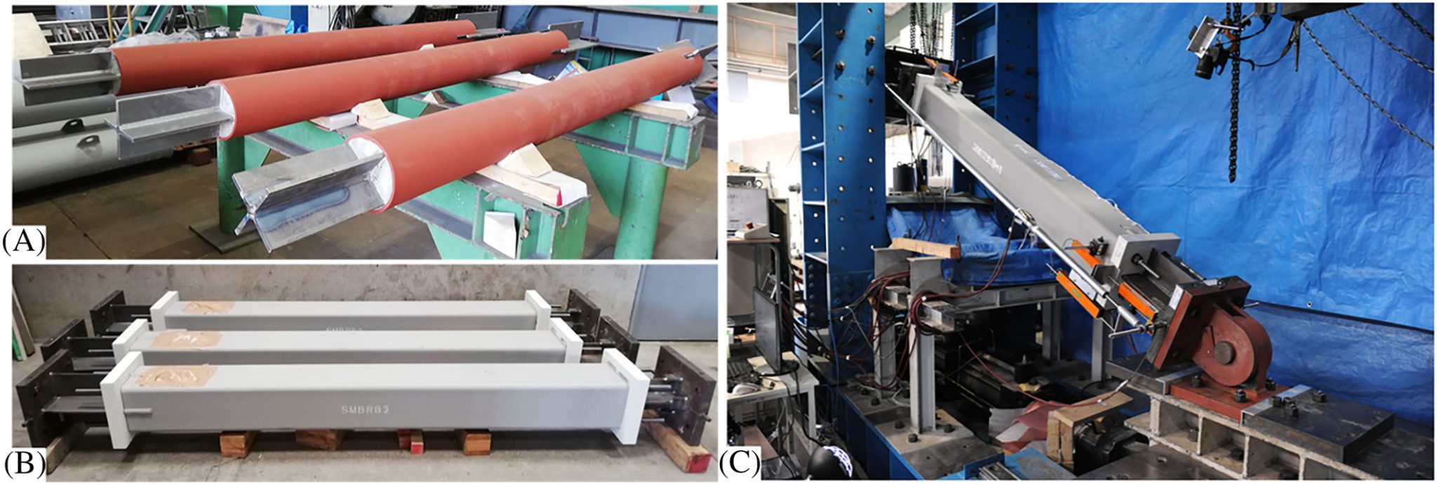 Experimental and numerical studies on buckling restrained braces with posttensioned carbon fiber ...